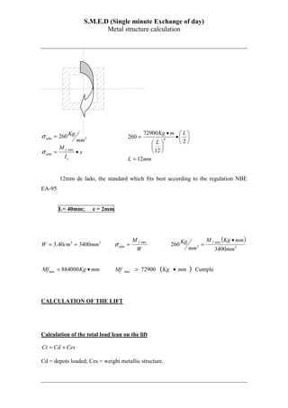 Metal Structure Calculations | PDF | Physics | Science