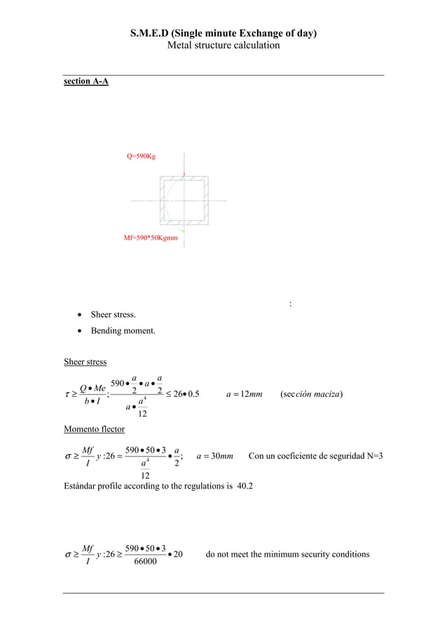 Metal Structure Calculations | PDF