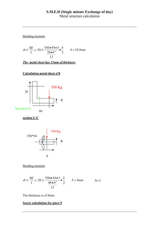 Metal Structure Calculations | PDF | Physics | Science