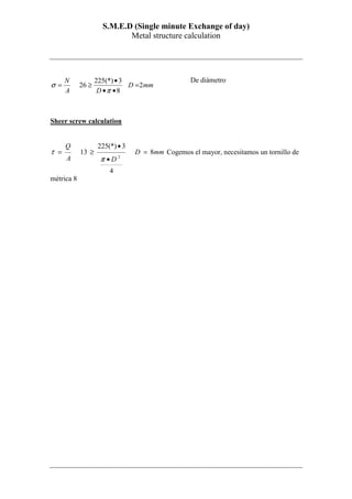 Metal Structure Calculations | PDF | Physics | Science