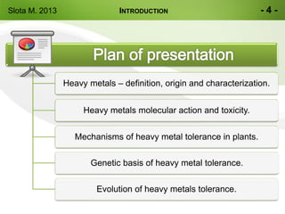 Metal tolerance evolution_ms | PDF