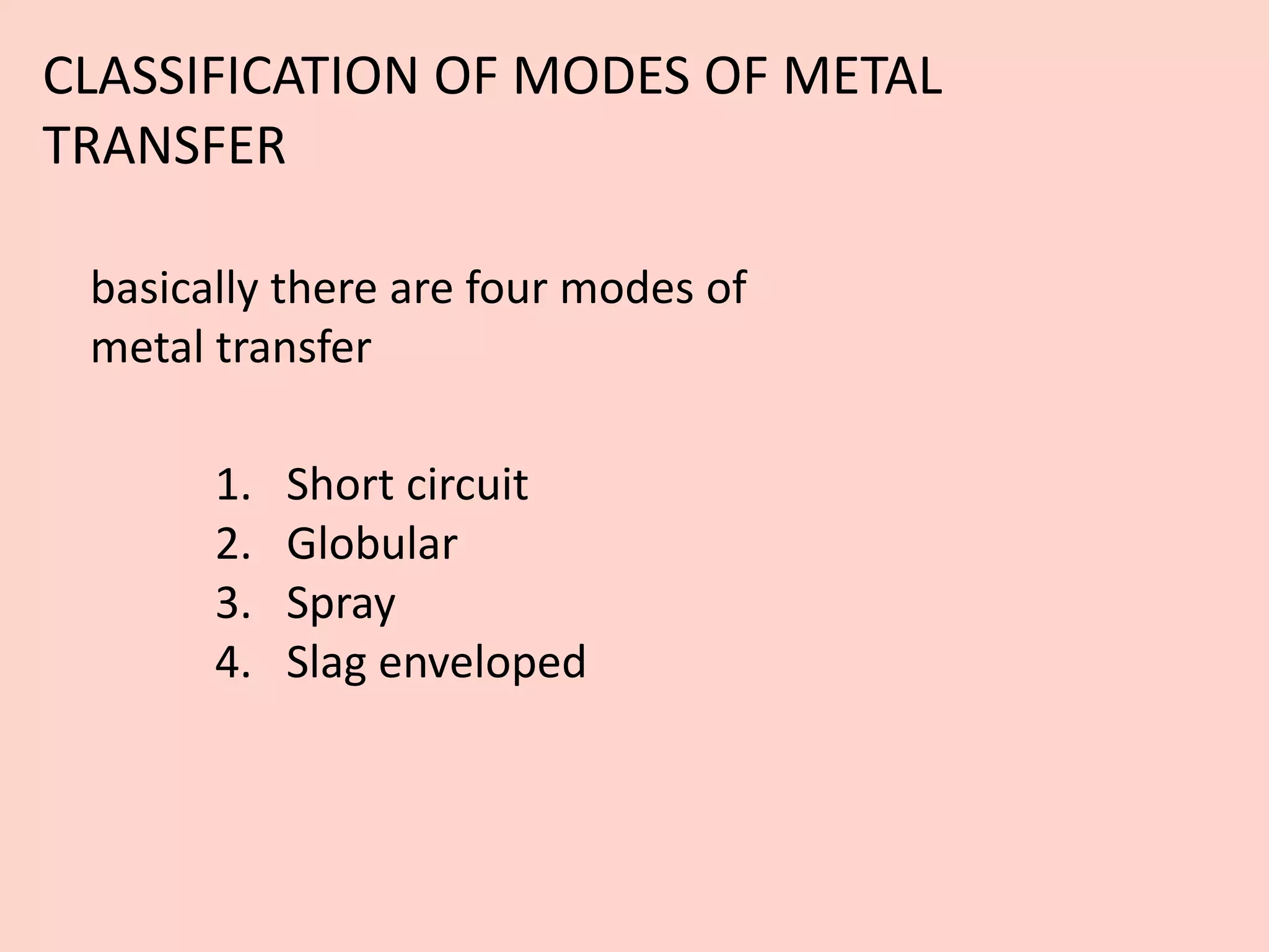 Metal transfer and force | PPTX