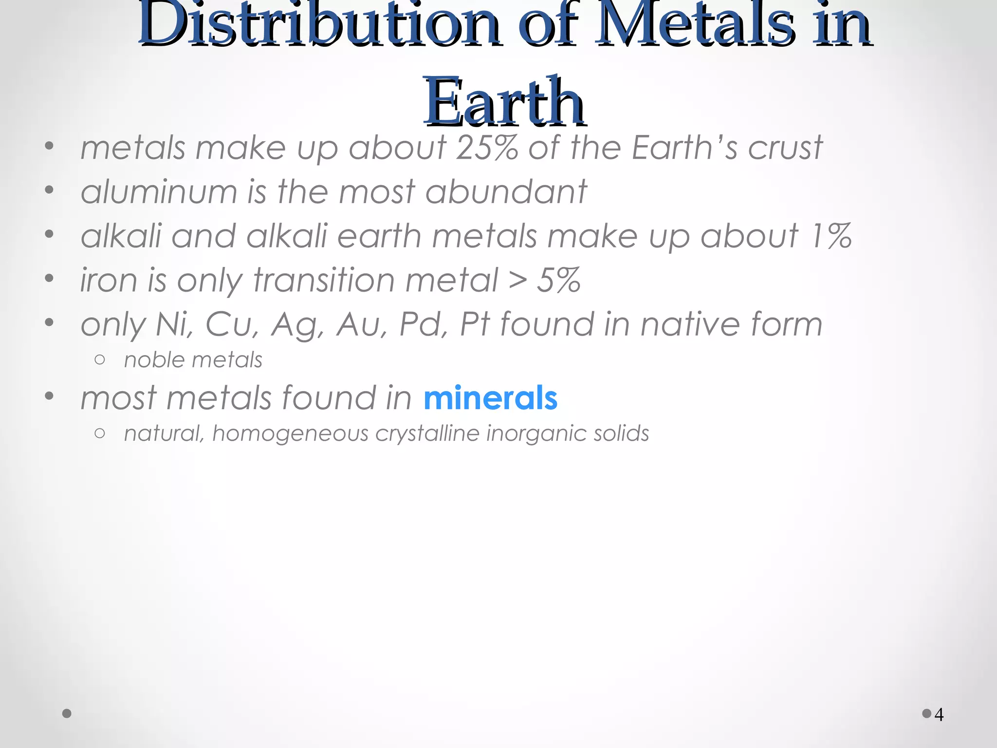 Metals & Metallurgy | PPT