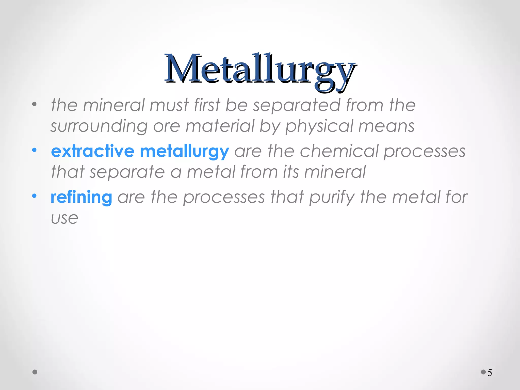Metals & Metallurgy | PPT