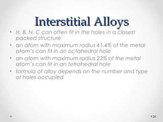 Metals & Metallurgy | PPT