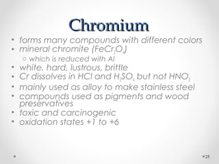 Metals & Metallurgy | PPT