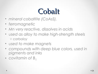 Metals & Metallurgy | PPT