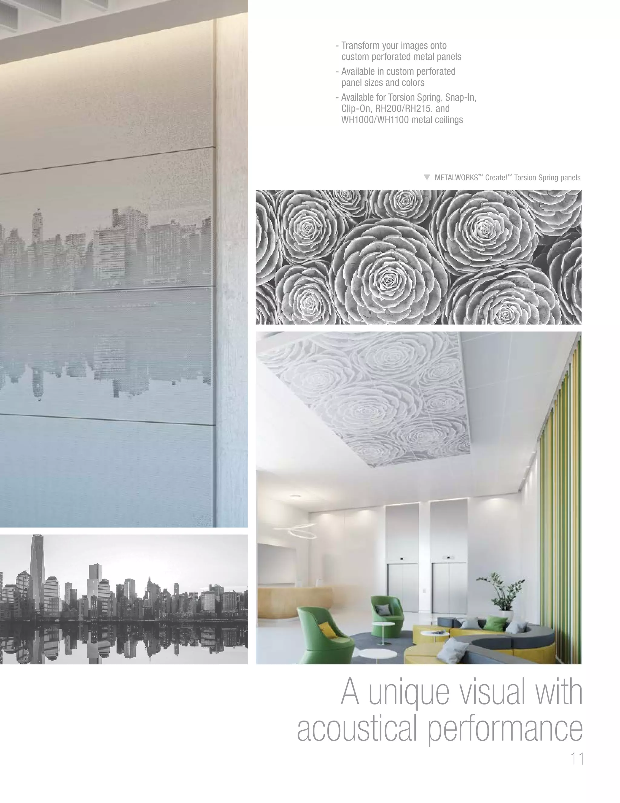 13-Working details Metalworks ceilings-perforations-brochure | PDF