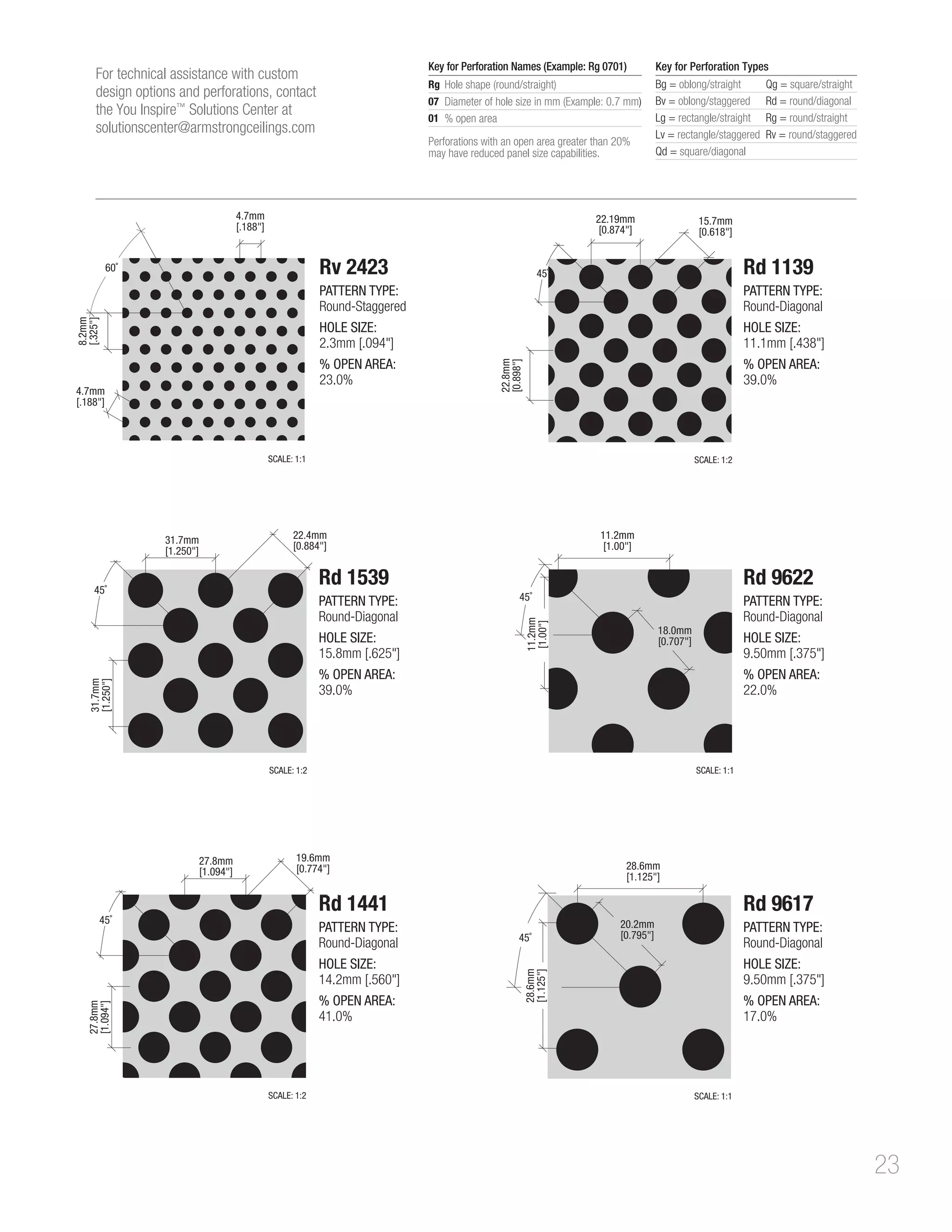 13-Working details Metalworks ceilings-perforations-brochure | PDF