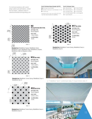 13-Working details Metalworks ceilings-perforations-brochure | PDF