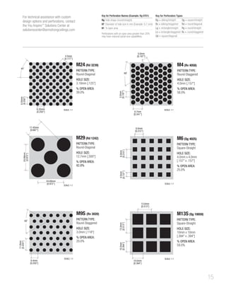 13-Working details Metalworks ceilings-perforations-brochure | PDF