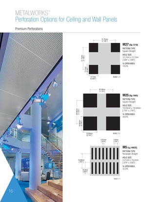 13-Working details Metalworks ceilings-perforations-brochure | PDF