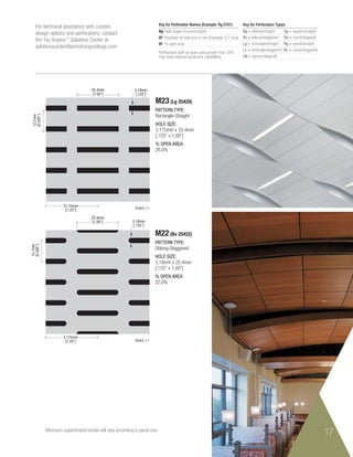 13-Working details Metalworks ceilings-perforations-brochure | PDF