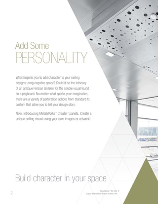 13-Working details Metalworks ceilings-perforations-brochure | PDF