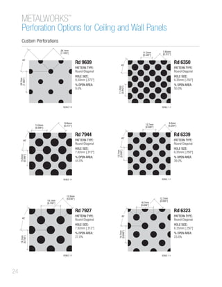13-Working details Metalworks ceilings-perforations-brochure | PDF