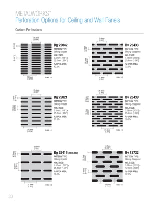 13-Working details Metalworks ceilings-perforations-brochure | PDF