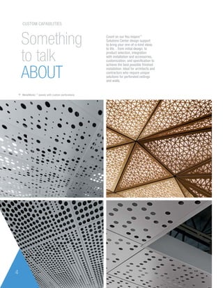 13-Working details Metalworks ceilings-perforations-brochure | PDF