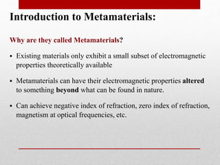 Metamaterial | PPTX