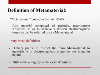 Metamaterial | PPTX