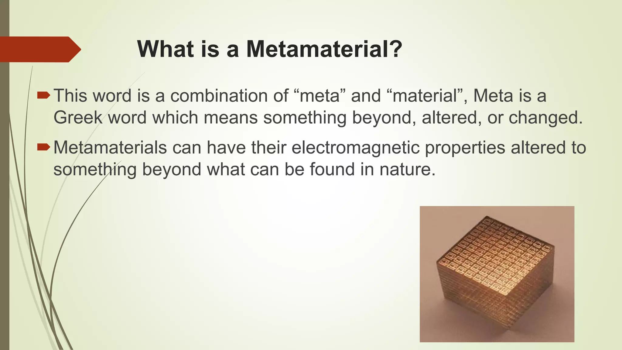 Metamaterial | PPTX