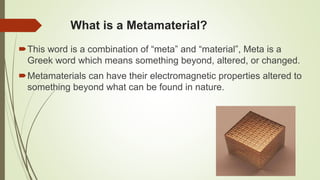 Metamaterial | PPTX