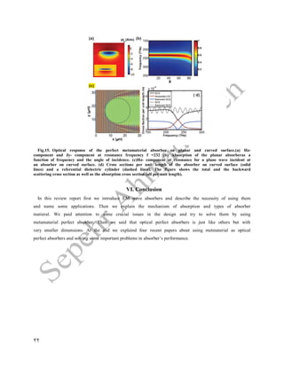 Using Metamaterial as Optical Perfect Absorber | PDF | Physics | Science