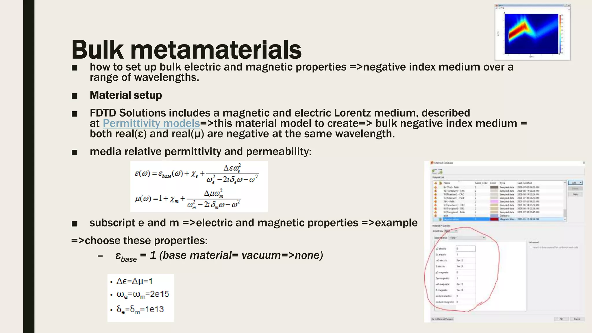 How to simulate Metamaterials using lumerical and Some literature Review | PPTX