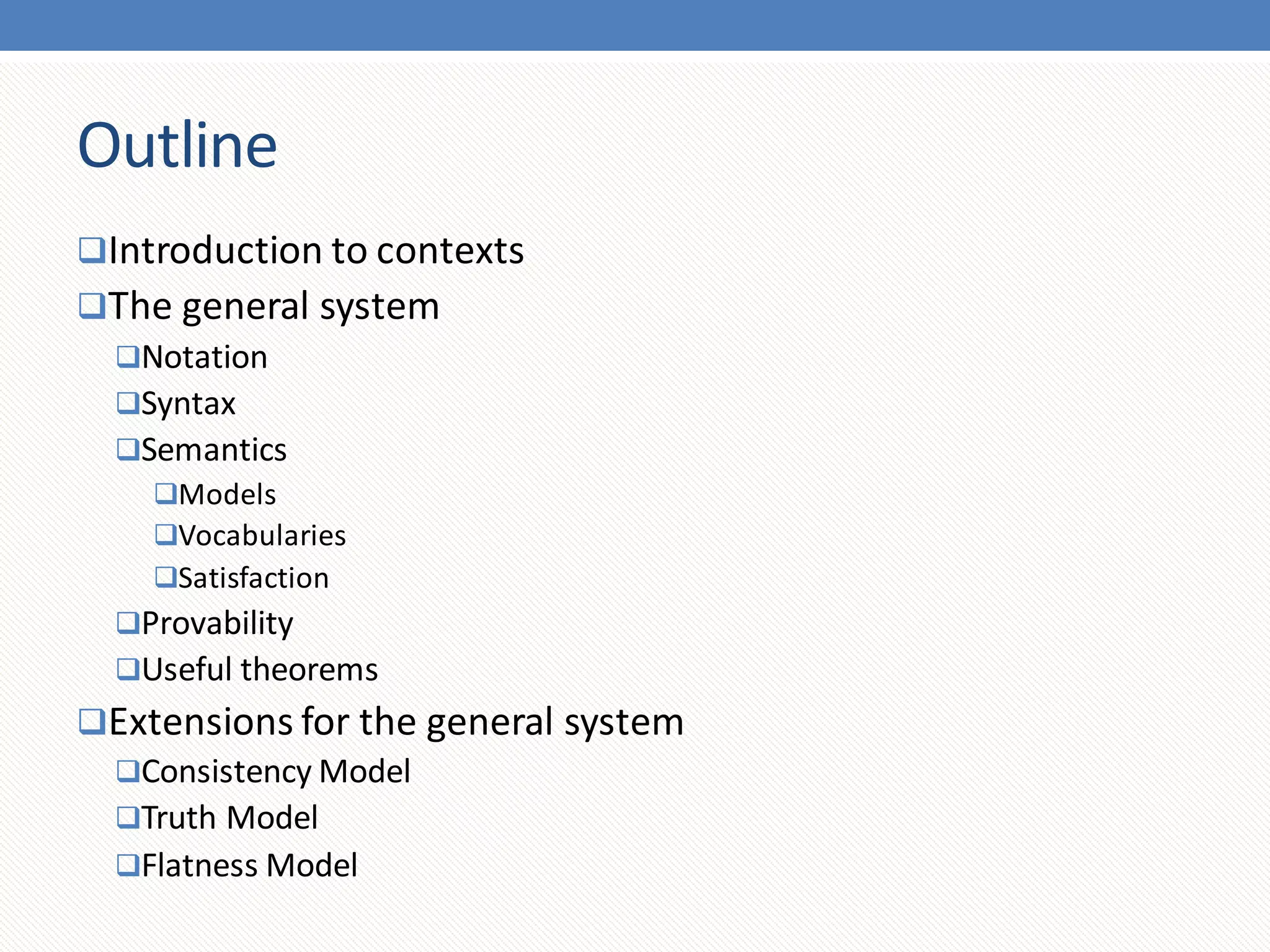 Metamathematics of contexts | PDF
