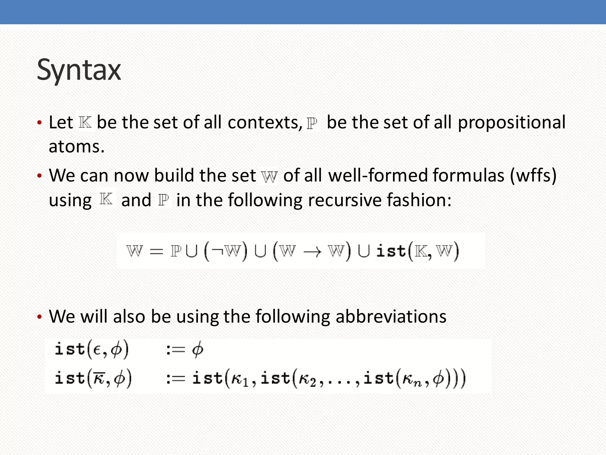 Metamathematics of contexts | PDF