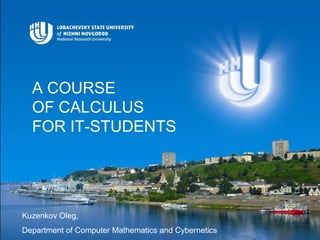 A Course of Calculus for IT-Students | PPT