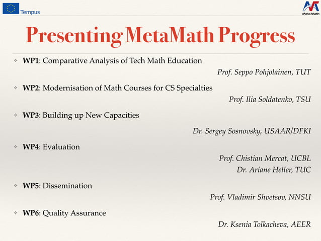 Metamath Goals, Activities and Progress | PPT