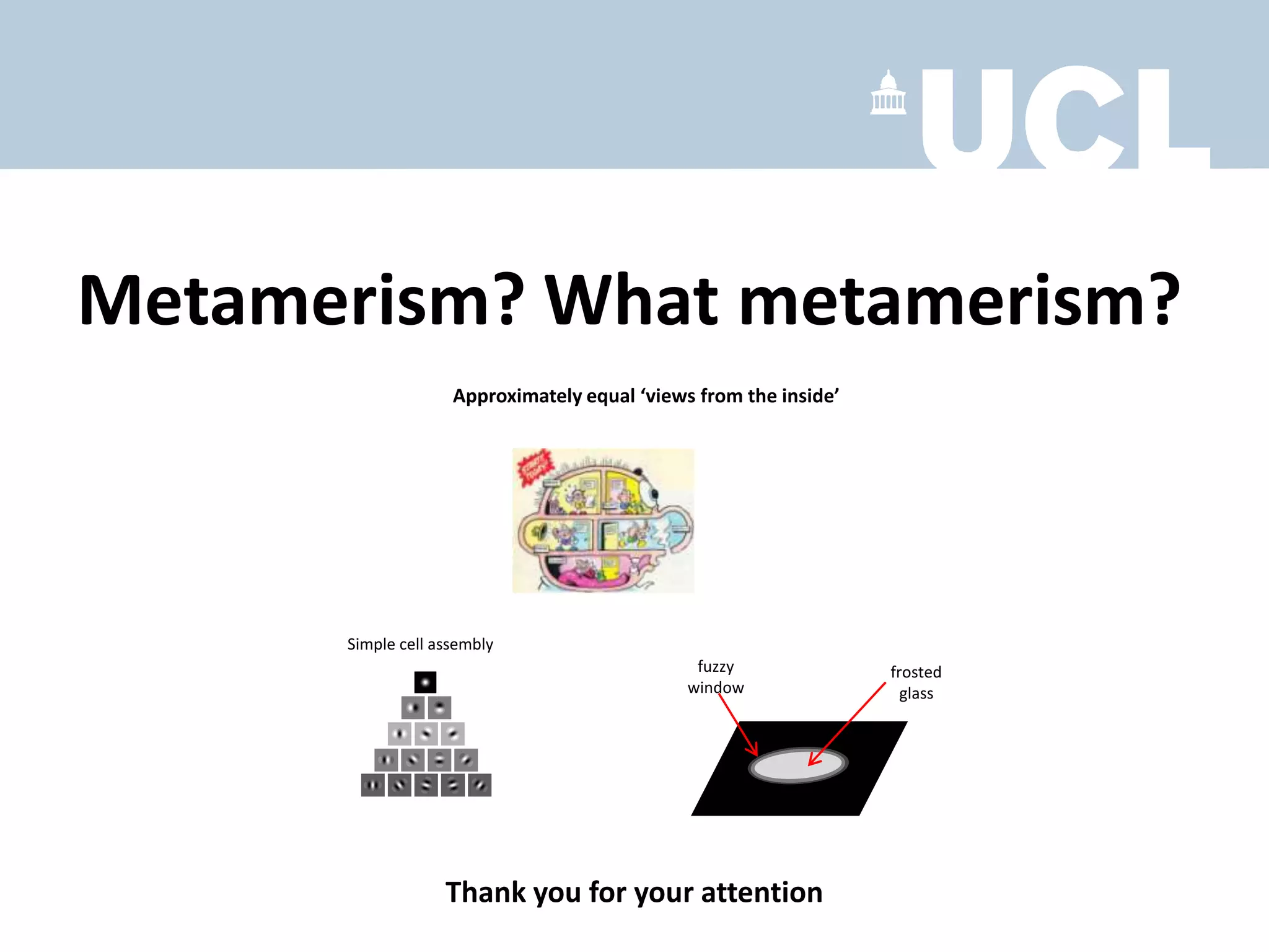 Metamerism? what metamerism? | PPTX