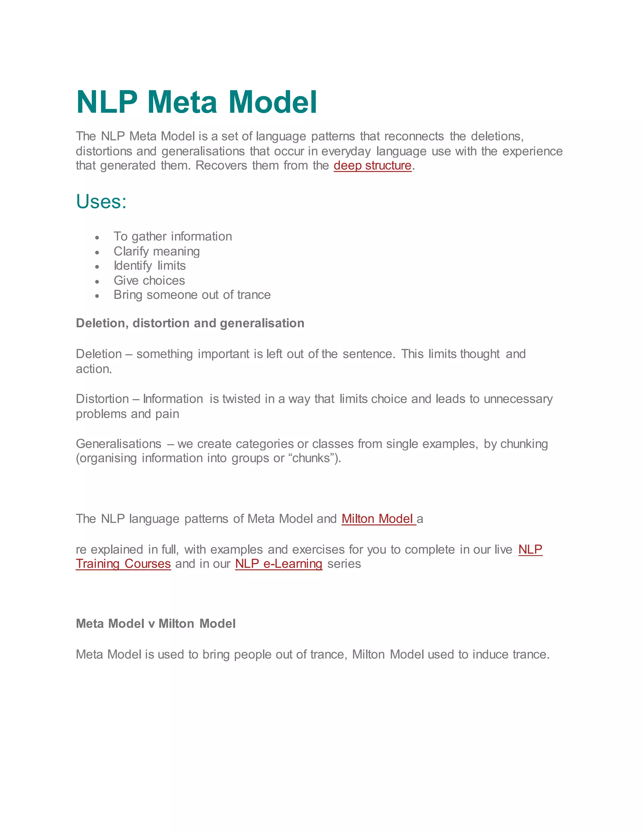 Meta model | PDF
