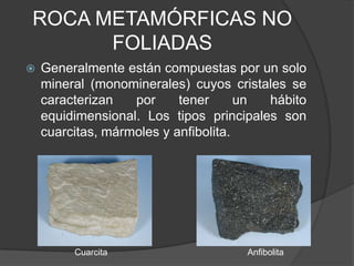 Clasificación de Rocas Metamórficas | PPTX
