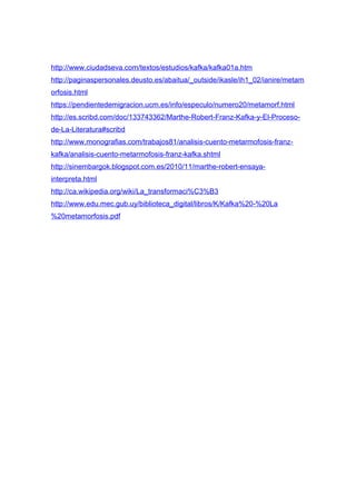 Metamorfosis Franz Kafka | PDF