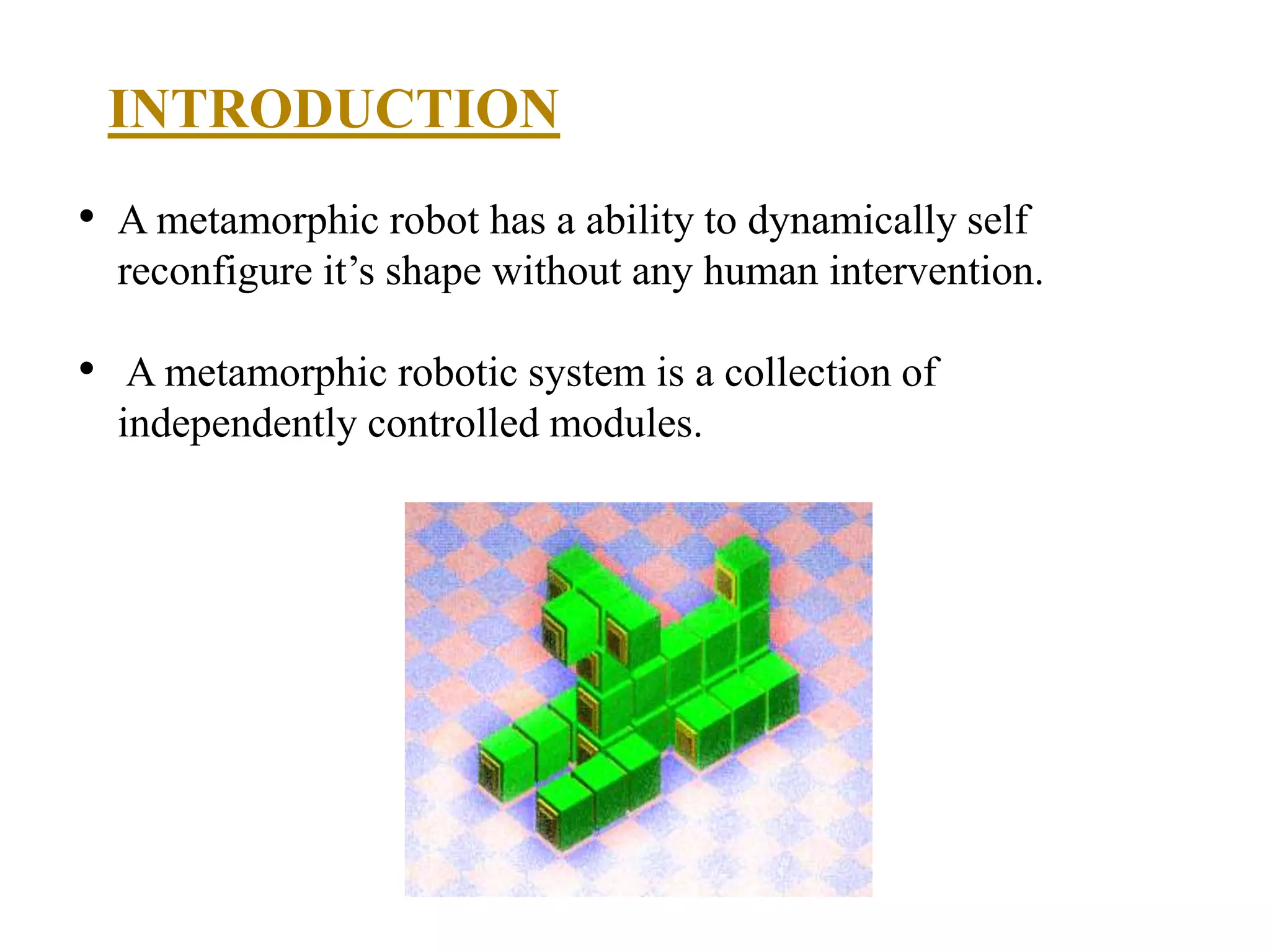 Metamorphic Robots | PPTX