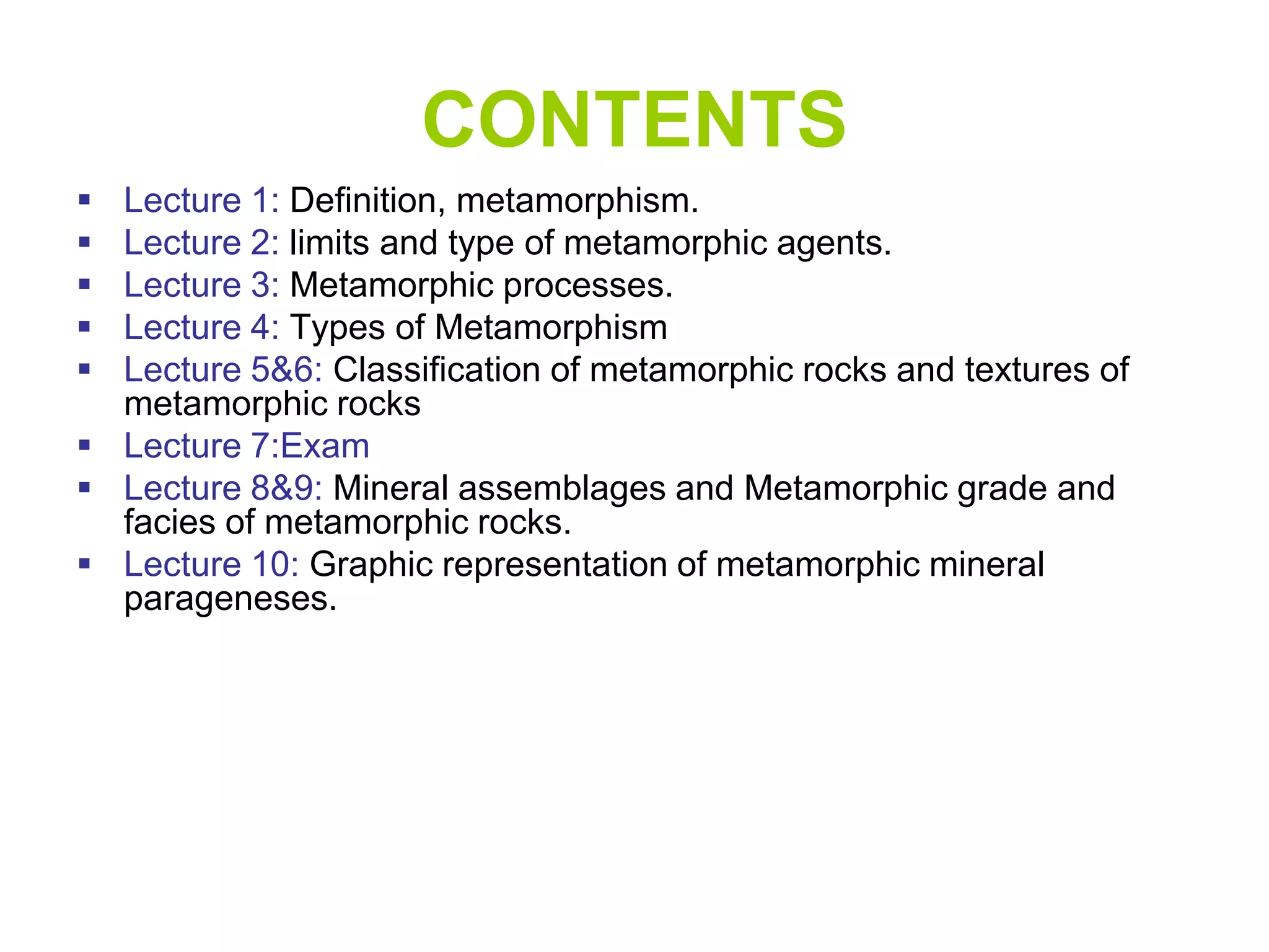 Metamorphic rocks | PPTX