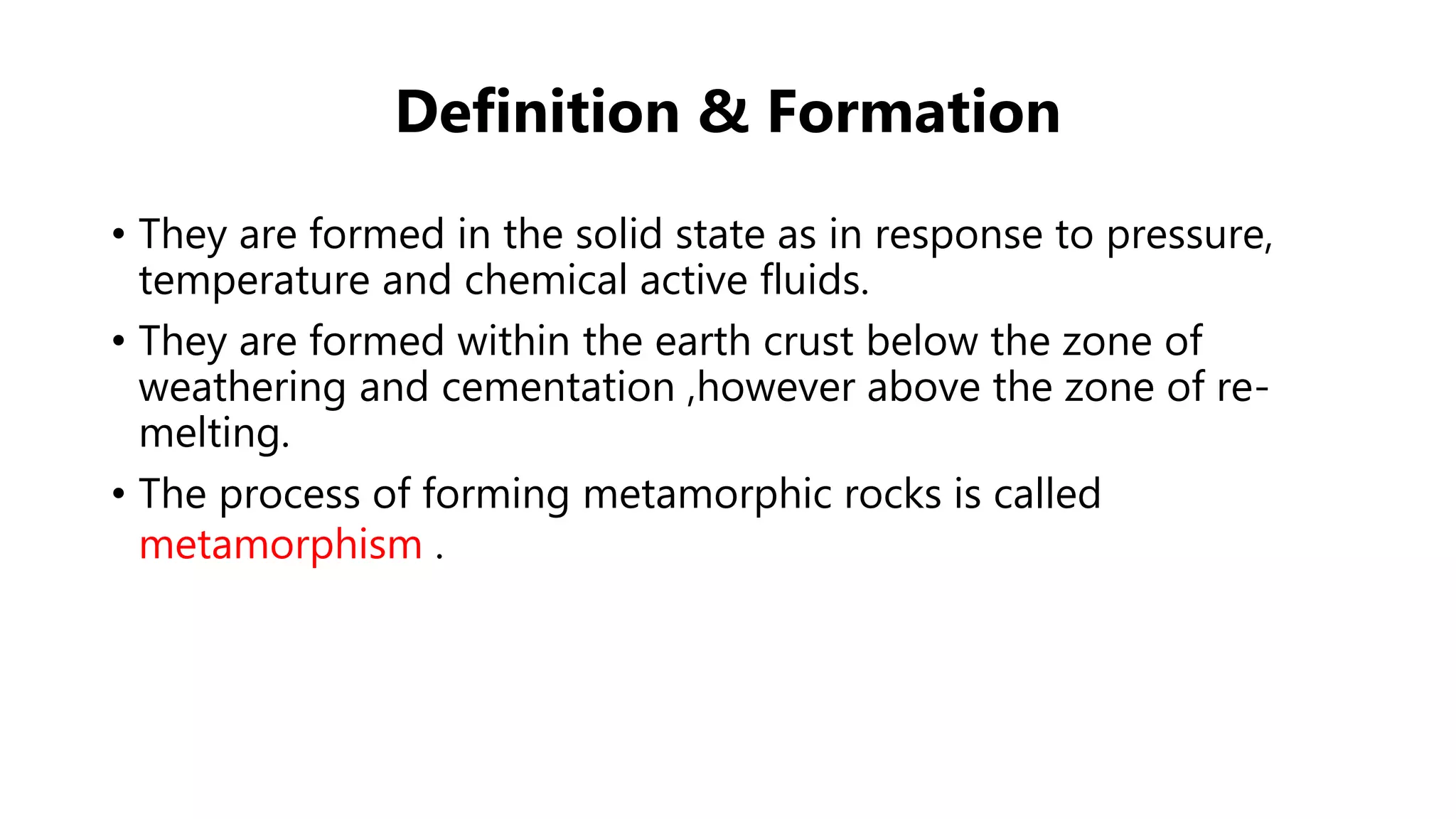 Metamorphic Rocks ( Definition - Classification - Common Rocks ) | PPTX