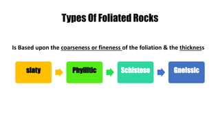 Metamorphic Rocks ( Definition - Classification - Common Rocks ) | PPT