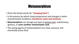 Metamorphic Rocks ( Definition - Classification - Common Rocks ) | PPT