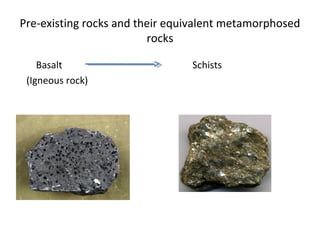 Metamorphic rocks ppt | PPT