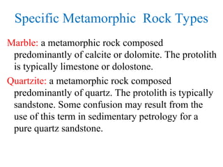 Metamorphic Classification of rocks .ppt