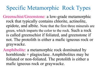 Metamorphic Classification of rocks .ppt