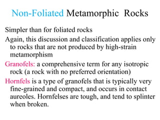 Metamorphic Classification of rocks .ppt