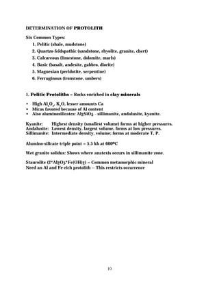 Metamorphic petrology | PDF