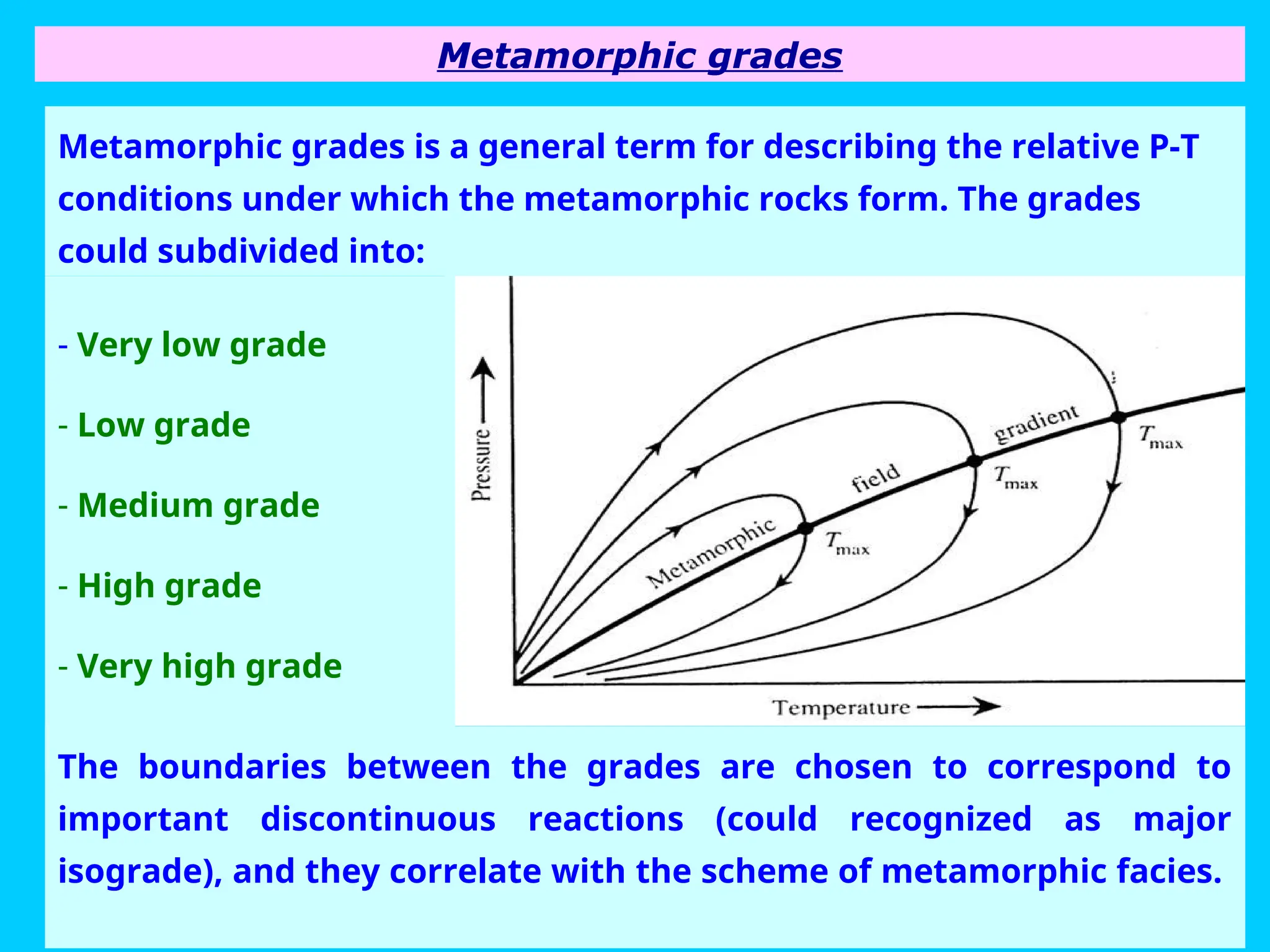 Metamorphic Petrology - Lecture grade and facies.ppt