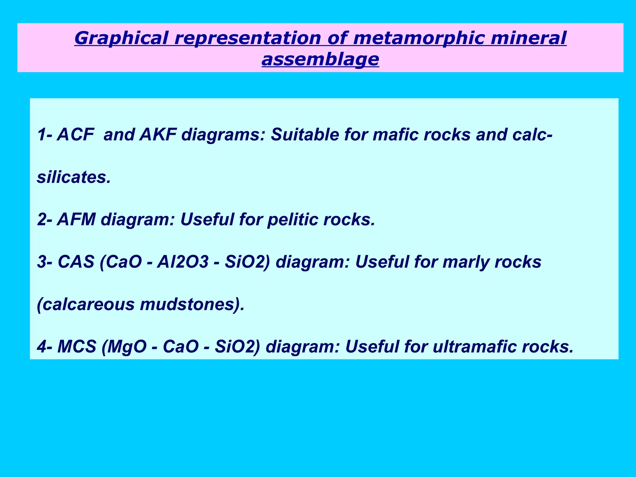 Metamorphic Petrology - Lecture grade and facies.ppt