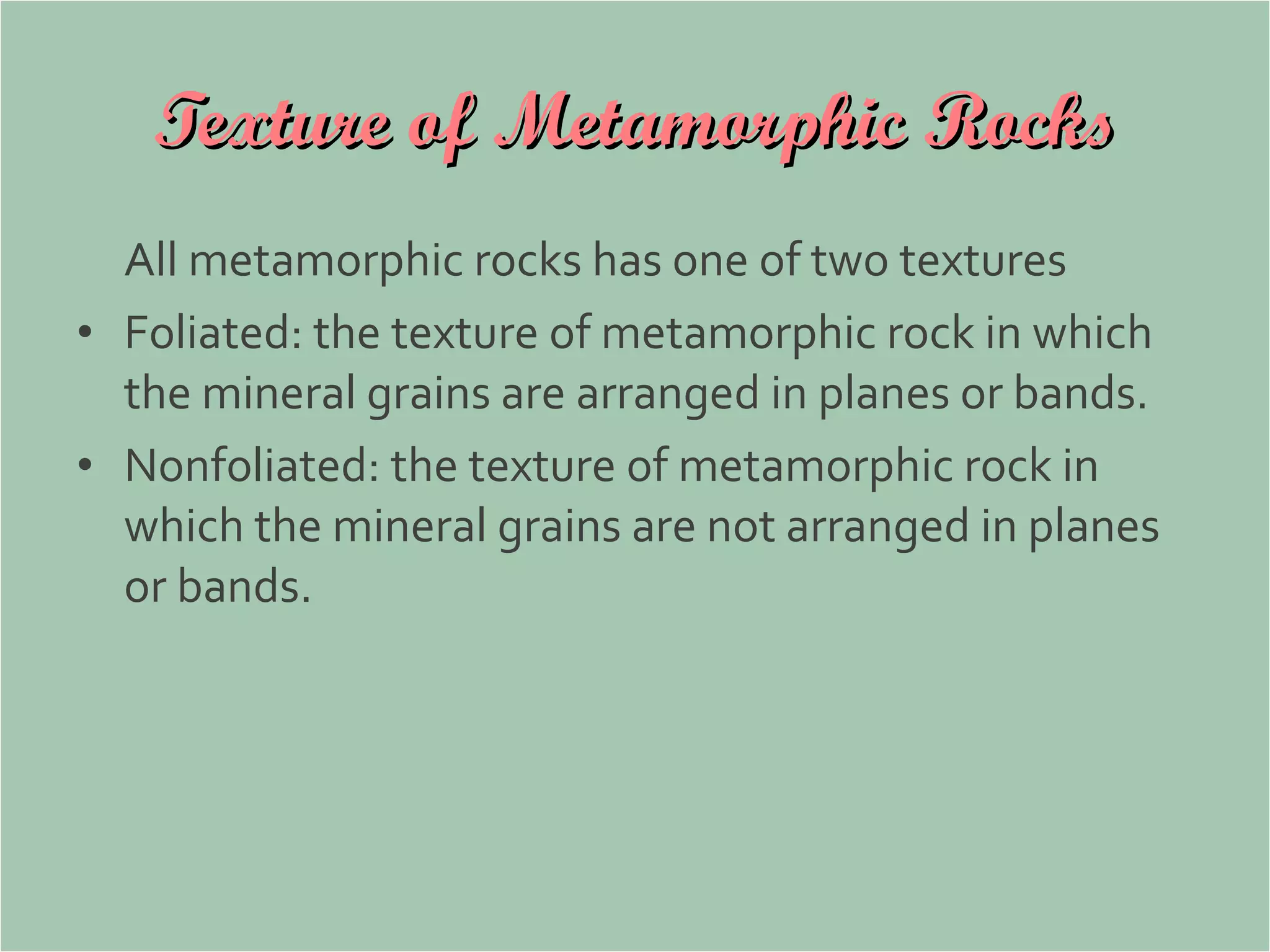 Metamorphic rocks | PPT
