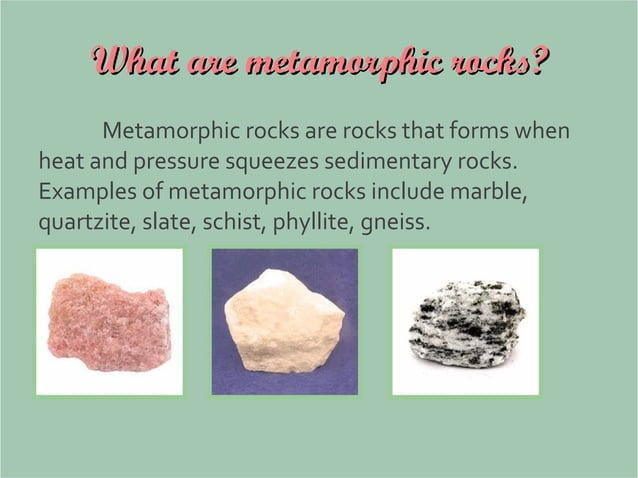Metamorphic rocks | PPT