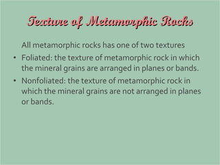 Metamorphic rocks | PPT